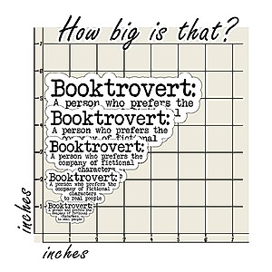 Miraki Booktrovert Definition Sticker, Book Lover Sticker, Book Club Sticker, Reading Sticker, Water Assitant Die-Cut Vinyl Bookish Decals for Laptop, Phone, Water Bottles, Kindle Sticker