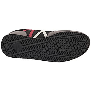 A|X ARMANI EXCHANGE Men's Retro Trainer Sneaker, Shark + Black, 12