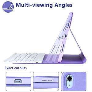 COO Keyboard Case for iPad 10th Generation (2022), Wireless Detachable Keyboard with Premium Protective Cover with Pencil Holder for Apple iPad 2022 10.9 Inch