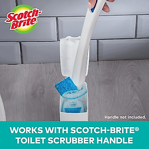 Scotch-Brite Disposable Toilet Scrubber Refills, Removes Rust & Hard Water Stains, 10 Disposable Refills