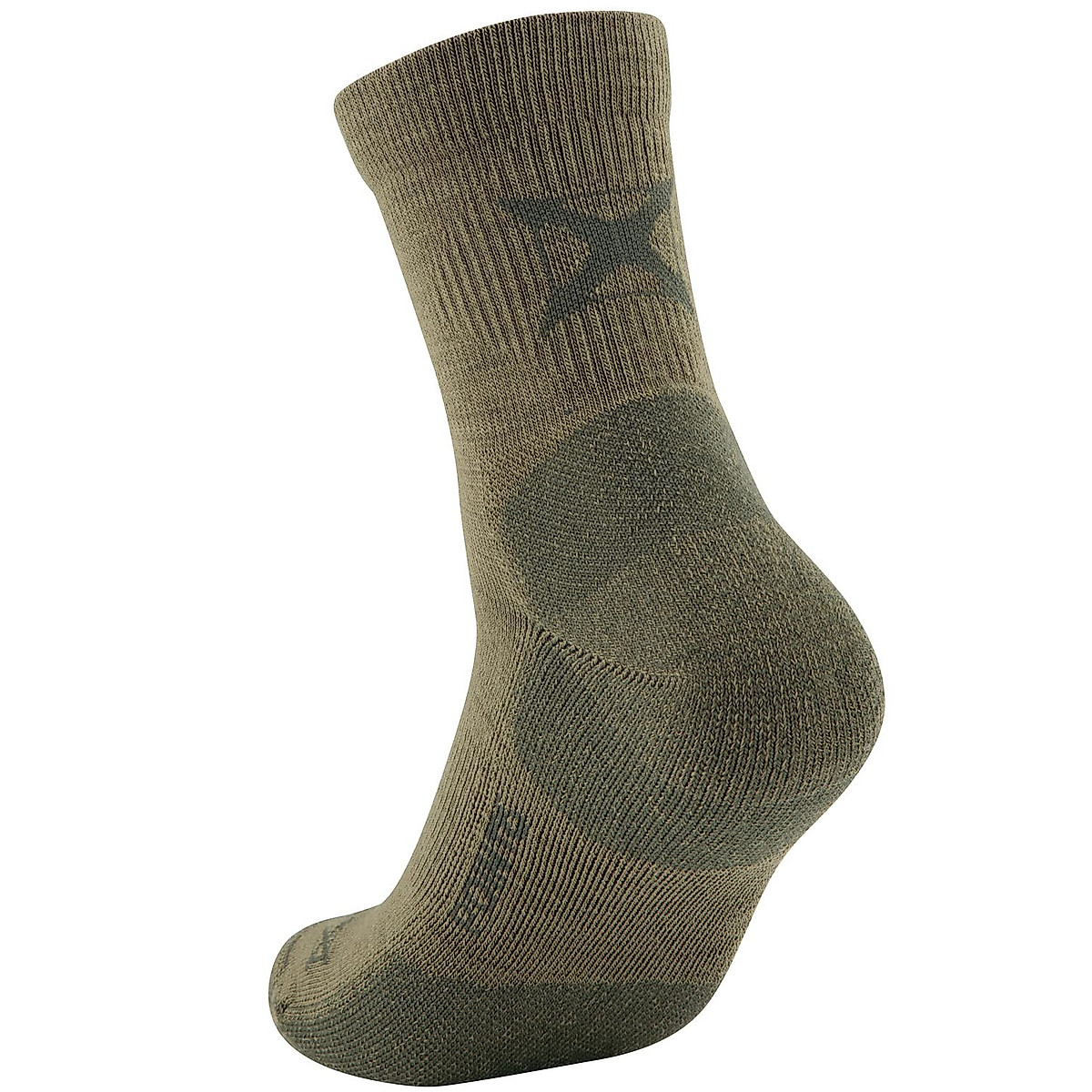 Vertx VaporCore 5" Mens Crew Socks, Moisture Wicking Merino Wool Socks, Quick Drying, Odor Control, for Tactical Hiking Sport Hunting, Athletic, Casual, Ranger Green, Medium