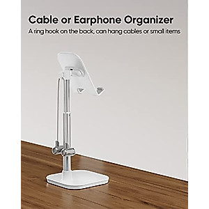 narmle Cell Phone Stand, Adjustable Phone Stand for Desk, Desktop Phone Holder Stand, Tall Phone Stand Cradle Compatible with iPhone, Galaxy and All Smart Phones