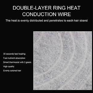 Hair Treatment Steam Deep Conditioning Heat Electric Heat and Thermal Spa Hair Styling Steamer Hat Electric Hair Thermal Deep Conditioning Hair Scalp Treatment