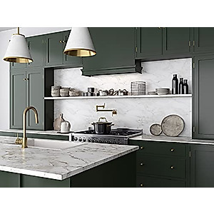 Braccia Series 24" Wall Mounted Pot Filler in Brushed Gold | 24” Reach Spout Solid Brass Two Handle Dual Shut-Off Valve Double Joint Swing Arm Wall Mount Kitchen Folding Faucet | KF-AZ258BG