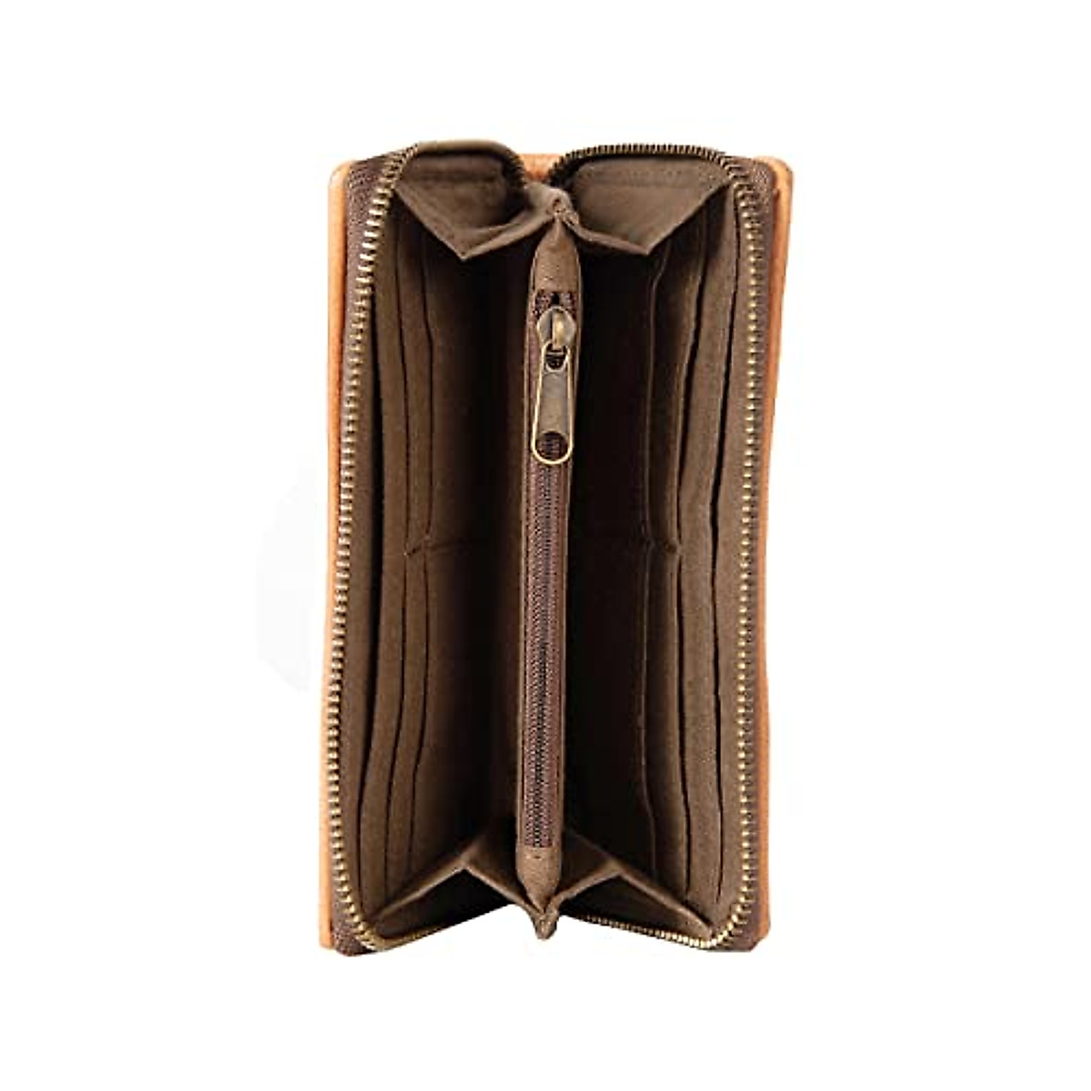 STS Ranchwear Women's Western Style Full Grain Leather Yipee Kiyay Collection Ladies Bifold Wallet