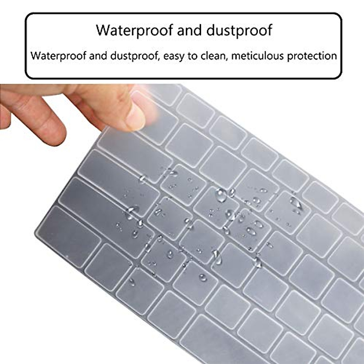 Keyboard Cover for 14" Dell Inspiron 14 5410 5415 5418 5420 5425 5430 7415 7420 7425 7430/13.3" Inspiron 13 5310 5320/16" Inspiron 16 5635 5630 5620 5625 7635 7620/Dell Latitude 3320 3420-Clear