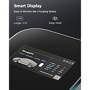 BougeRV 48 Amp Level 2 EV Charger for Home, 240V, NEMA 14-50 Plug, 25 Ft, 48A/40A/32A/24A/16A/10A Adjustable Current, Electric Car Charging Station, Waterproof Indoor/Outdoor Use