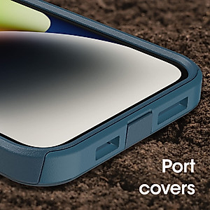 OtterBox iPhone 14 Plus Commuter Series Case - Dont BE Blue (Blue), Slim & Tough, Pocket-Friendly, with Port Protection