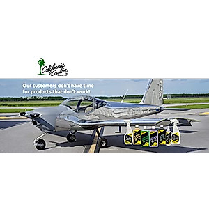 CALIFORNIA CUSTOM Products - M-Ron Glass Clearcoat Cleaner & Wax with Finest Pure #1 Carnauba Wax That Seals and Protects With A Crystal Clear Shine, No Silicone, Body Shop Safe, Can Be Applied In Direct Sun Light! (12 oz Bottle)