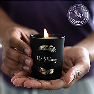 Scented Candle Gift Set with Natural Soy Wax & Aromatherapy Oils (Vanilla, Eucalyptus, Lavender). Packaged in Luxe Gift Box, Gifts for Women, Birthdays, Home Decor & All Occasions