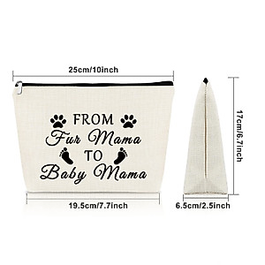Sazuwu New Mom Gifts Mom to Be Gift First Time Makeup Bag Pregnancy Announcement Gift Baby Reveal Gift for New Mother Cosmetic Bag New Mommy Gift Mothers Day Gift for New Mom Travel Pouch