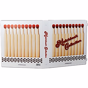 UniKeep Matchbook Cover Collection Storage Album for Display, Protection, and Archival. Includes 15 Pages. Holds 90 Matchbooks