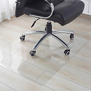 Mat Clear Office Chair Mat for Hard Floors, Transparent Hard Floor Protector, Rectangular Large Floor Protection Mat, 36"X48" 48"X72" 71"X87" Wood/Tile Protection Mat 0.08" Thick (Color : Frosted, S