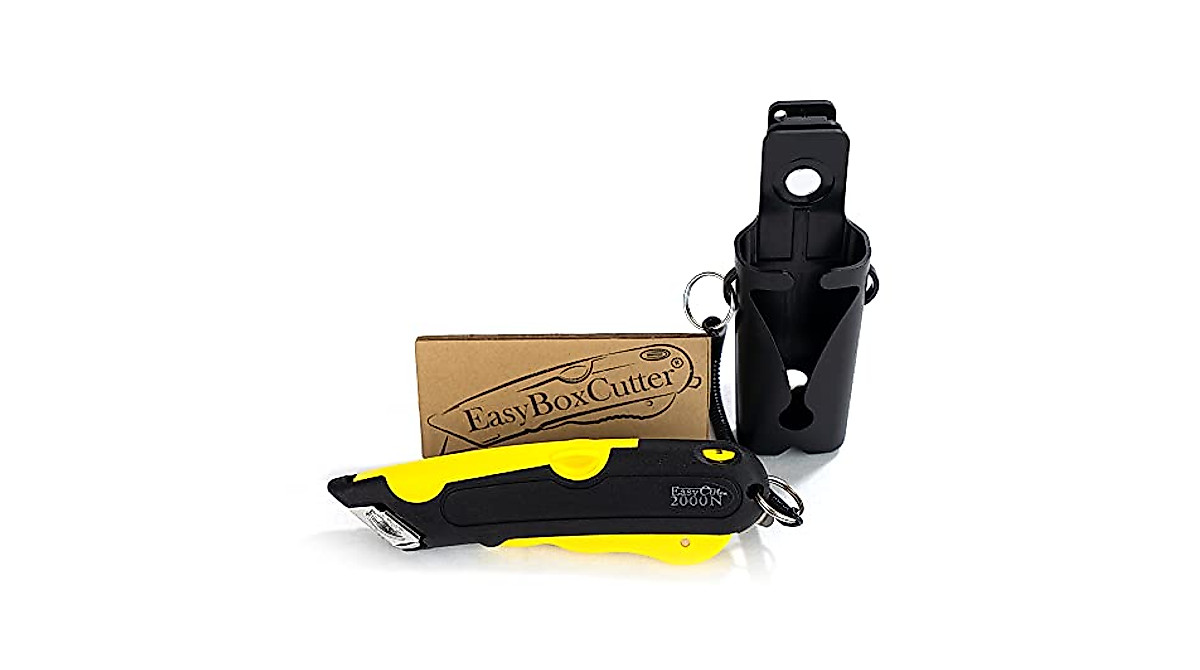 Easy Cut Modern Box Cutter - Dual Edge Guide & Safety