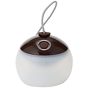 Snow Peak's Hozuki Lantern, Bark, ES-070BR, Made in Japan, Lifetime Product Guarantee, Lightweight, Compact for Camping or Backpacking, Camping Light