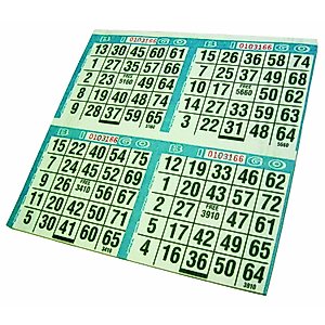 Dab 'N Stic Bingo Game Sheets 125/Pkg: