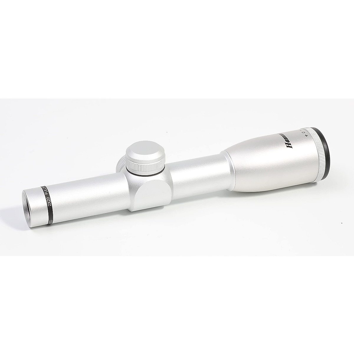 Hammers Elite Compact Handgun Revolver Pistol Scope 2X20 w/Weaver Rings Stainless Silver Chrome