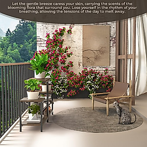 Venkuber G-Shaped End Table - Small Side Table for Living Room 26 (L) x 25 (W) x 16 (H) inch- Corner Tables for Small Spaces,Balcony,Couch,Bedroom(Wood Brown)