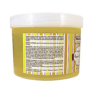 Waxness All Natural Soft Sugar Paste for Manual Application and Bandage Technique Honey Propolis 1.6 Pound