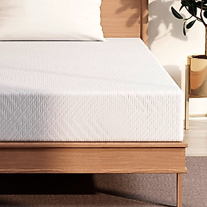 TMEOSK Twin Mattress, 8 inch Gel Memory Foam Green Tea Mattress for a Cool Sleep & Pressure Relief, Medium Firm Feel with Motion Isolating, CertiPUR-US Certified