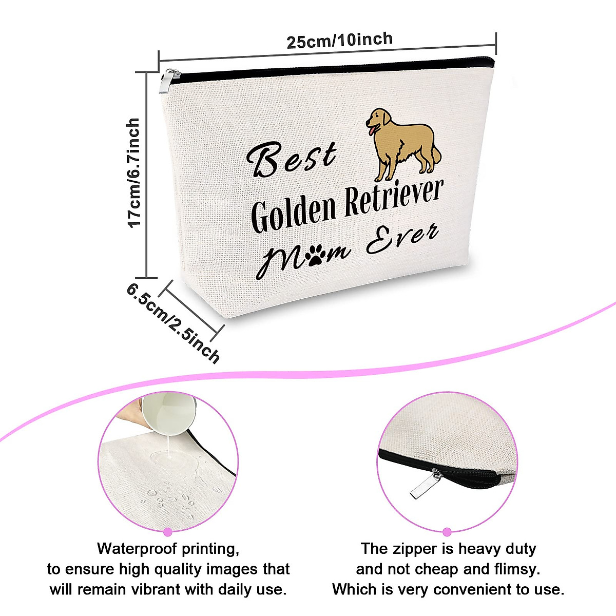 Lion Lover Gift for Women Makeup Bag Animal Lover Gift for Daughter Best Friend Birthday Gift Cosmetic Bag Graduation Gift for Besties Sister Valentines Day Christmas Gift Travel Cosmetic Pouch