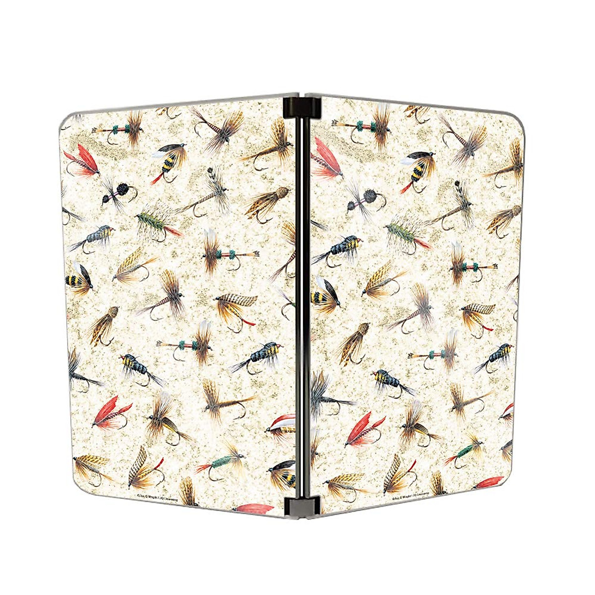 MightySkins Glossy Glitter Skin for Microsoft Surface Duo - Fishing Flies | Protective, Durable High-Gloss Glitter Finish | Easy to Apply, Remove, and Change Styles | Made in The USA