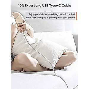 CableCreation USB C to USB C Cable 10 FT 60W, Braided USB Type C Fast Charging Cable, USB C Cable to USB C 3A 480Mbps Data for MacBook Pro Air Galaxy S22 Ultra/S21/S20+ Pixel 4/5 etc. 3m Space Gray