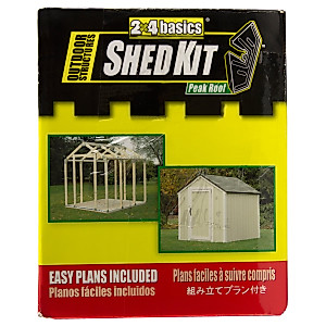 2x4basics 90192 Custom Shed Kit with Peak Roof, 2x4