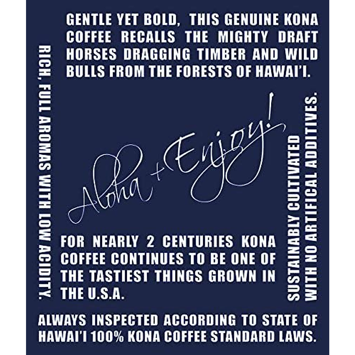 Farm-fresh: 100% Kona Coffee - Medium Roast - Compatible with K-Cup 2.0-10 Single Serve Pods - Blue Horse 100% Kona Coffee Arabica Beans from Hawaii