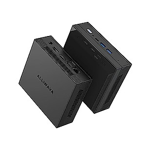 ALLIWAVA GX55 Mini PC Intel 11th Gen N5105(Up to 2.9GHz) Intel UHD Graphics Mini Computer,16GB RAM DDR4 512GB NVMe SSD Micro Desktop pc,2xHDMI and USB-C Triple 4K Outputs
