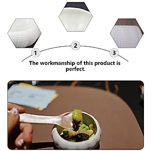 Hemoton Mini Seasoning Bowl Ceramic Sea Urchin Bowl Kitchen Dipping Dish Restuarant Supplies for Nuts Sauce Caviar Appetizer (White) Size L