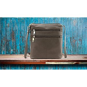 Texan Bull Leather Crossbody Bags For Women-Shoulder Strap Women Purses Travel Handbags (Brown)