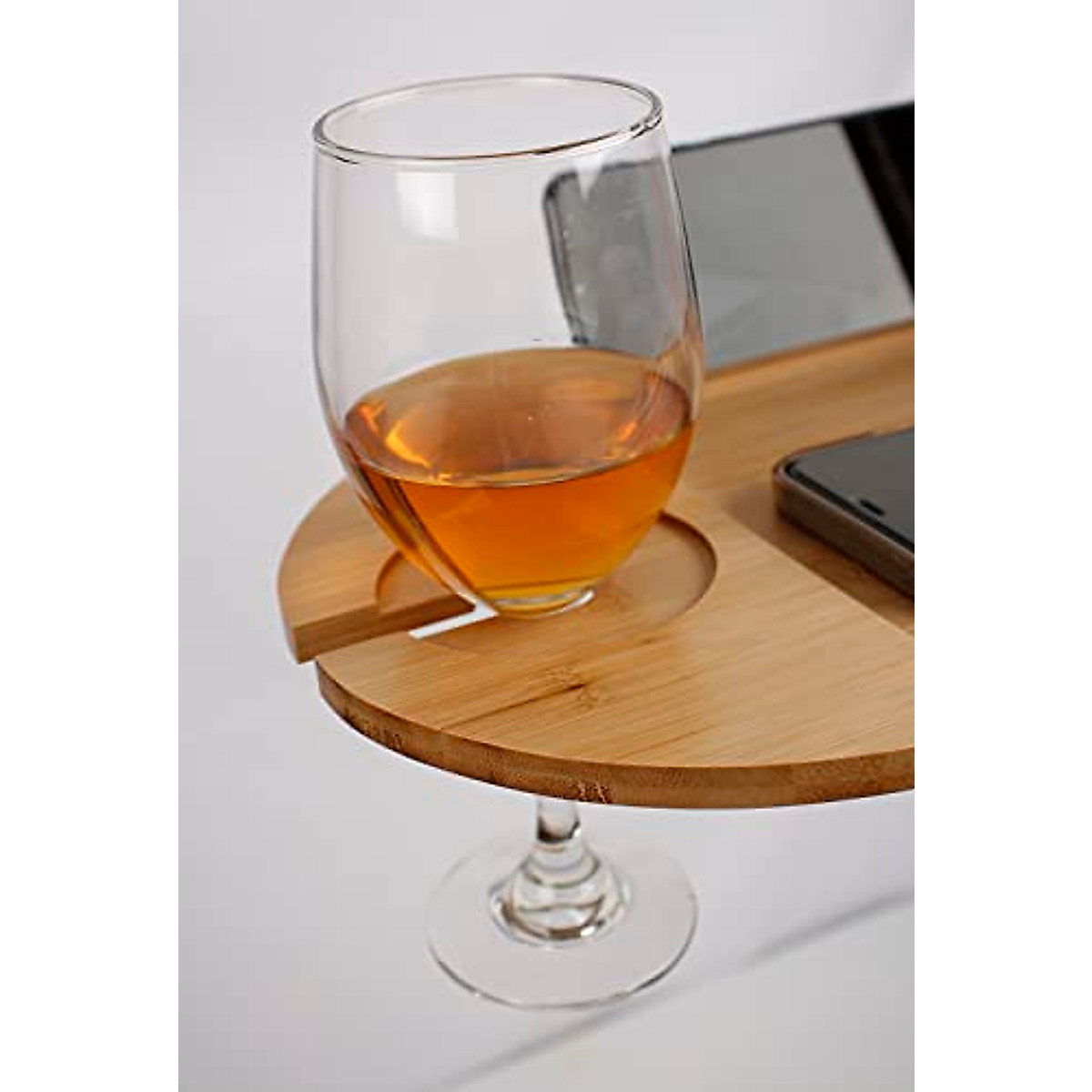 Bathtub Trays,Height Adjustable Bathtub Tray for Luxury Bath,Bath Accessories & Table with Wine Glass Holder,Book Stand Bathroom Organizer,Wine Glass Holder. (Natural)