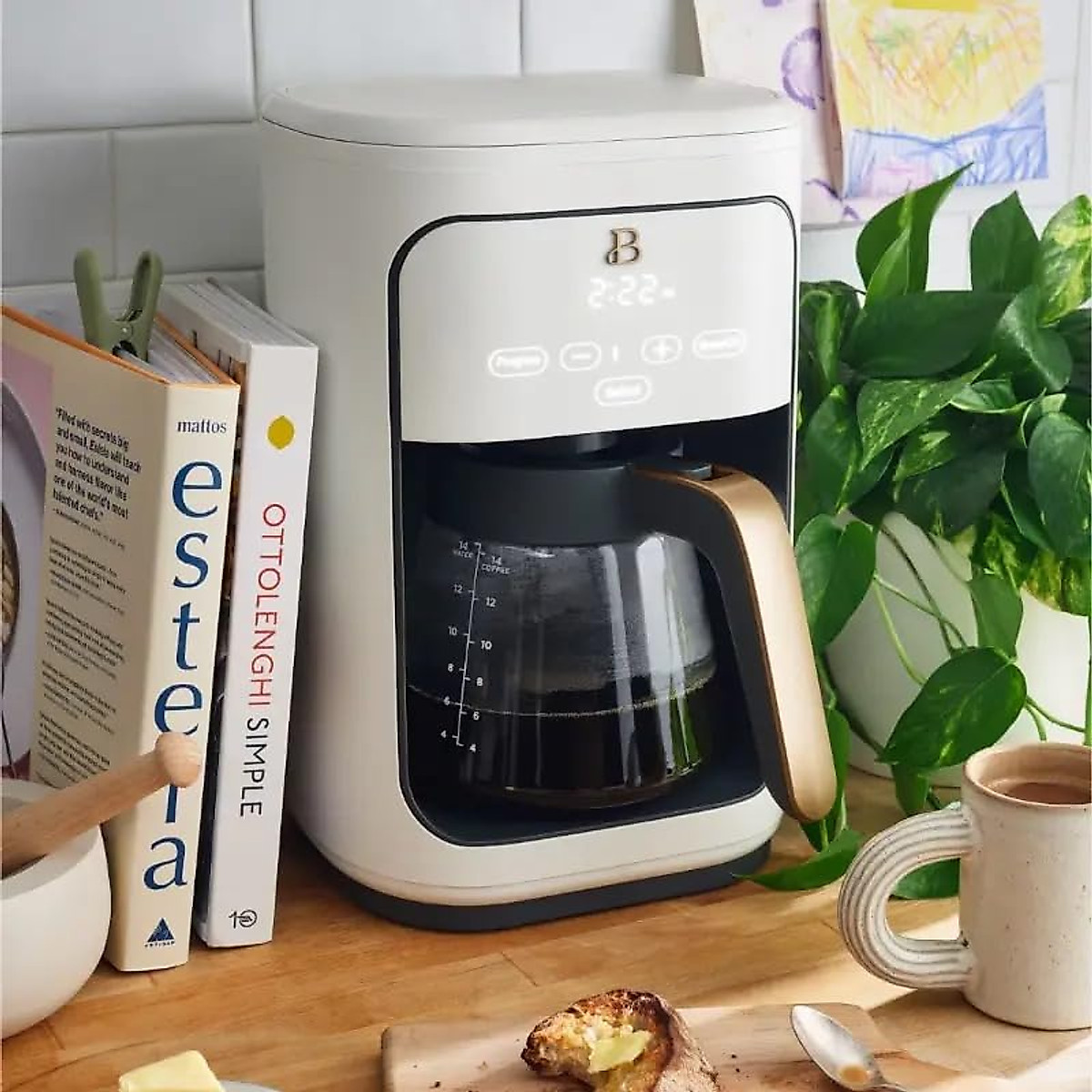 Beautiful 14 Cup Programmable Touchscreen Coffee Maker,by Drew Barrymore