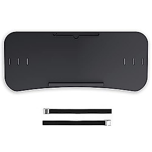 Miden Treadmill Desk Attachment, Upgraded Height Adjustable Treadmill Laptop Desk Workstation, Bamboo Ergonomic Treadmill Laptop Holder for Armrest up to 32.5 inch