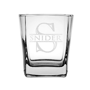 Custom Whiskey Decanter Set Bourbon for Men Groom Groomsmen Proposal Vintage Fathers Day Grandpa Grandma Anniversary Birthday Scotch Glasses Drinkware College Graduation Engraved Monogram