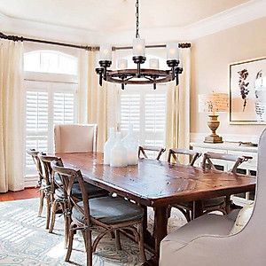 Frosted Glass Lamp Shade, 2 pack, Pendant Light Shade Cylinder Glass Shade Replacement Glass Lamp Shade with 1-5/8-inch Fitter, Diameter 3.5”, Height 5.5"