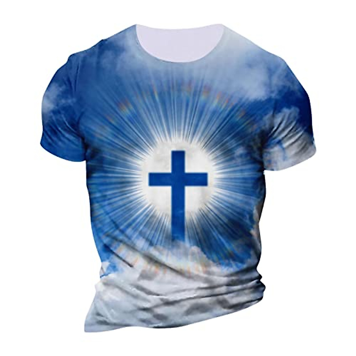 Mens Slim Fit Comfortable Shirts Casual Short Sleeve Blouses Camouflage Short Sleeve Tops Men's Sports T-Shirt Blue Mens Dress Shirt Fit Active Loose Shirt Dress Business Clothes Men