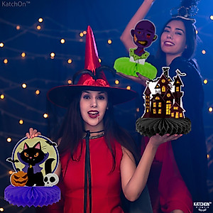 KatchOn, Spooky Halloween Centerpieces for Tables - Pack of 9 | Pumpkin Halloween Table Centerpiece for Halloween Table Decorations | Ghost Halloween Centerpiece for Halloween Decorations Indoor