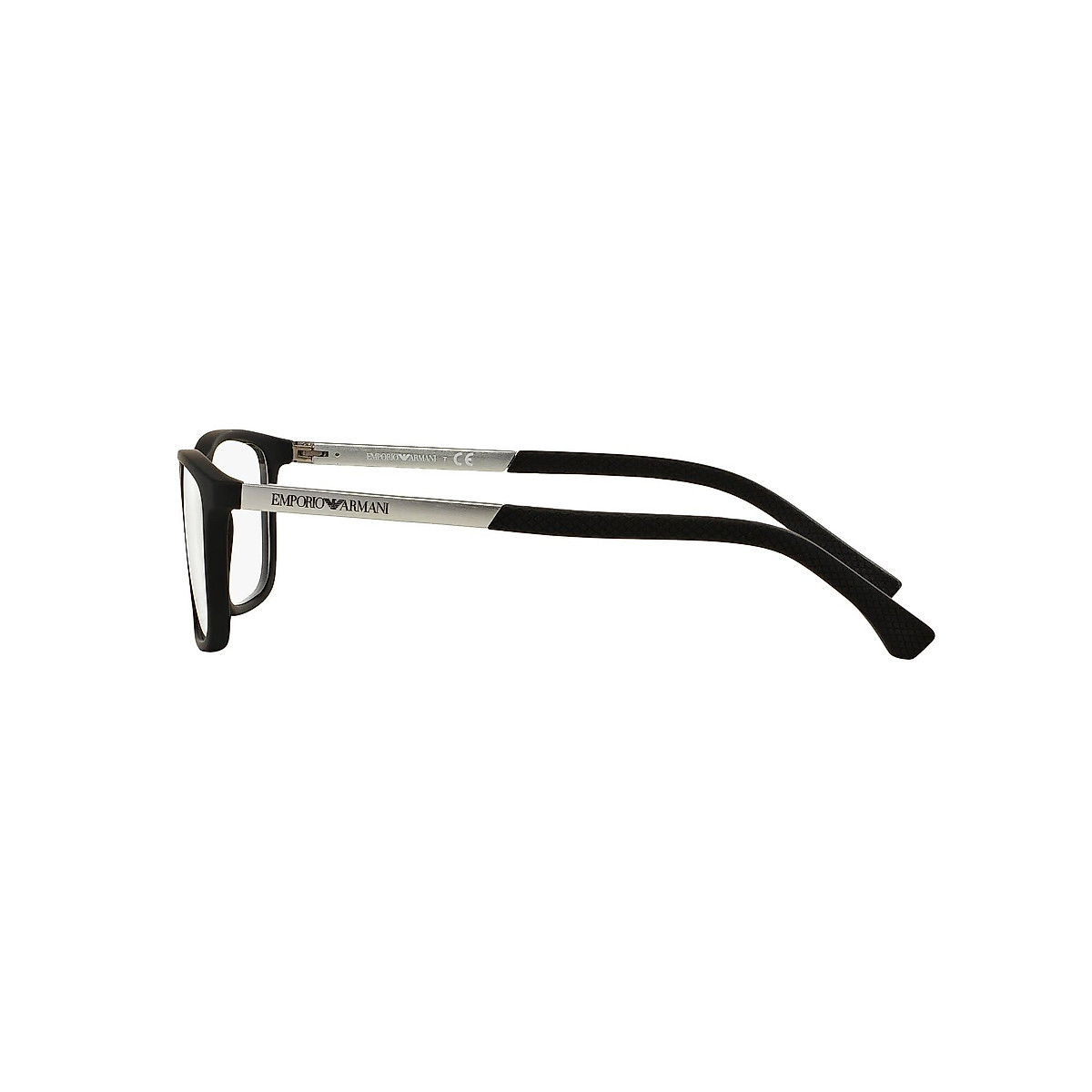 Emporio Armani Men's EA3069 Sunglasses, Rubber Black/Demo Lens, 55 mm