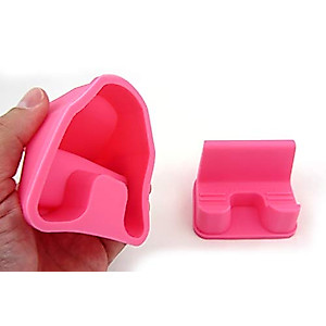 PhoneProp - Universal Fit Soft Flexible Smartphone Stand - FDA Grade Silicone - Color Pink