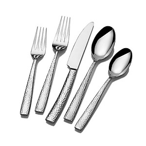 Towle Living Texture 42-Piece Forged Stainless Steel Flatware Set, Service for 4