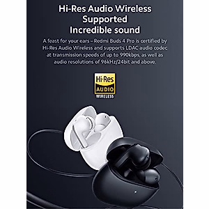 Xiaomi Redmi Buds 4 Pro Wireless Earbuds Noise Cancelling Earbuds, Bluetooth 5.3 Earphones, Up to 43dB Hybrid ANC, Up to 36 Hours Long Battery Life, 3-mic Noise Reduction for Calls, in-Ear Detection