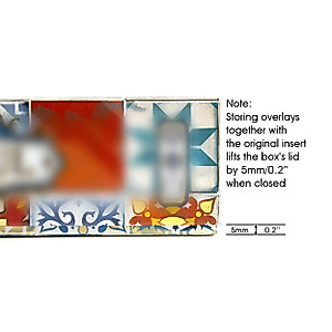 Gaming Trunk - Acrylic Overlays for Azul Player mat. Set of Four