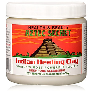 Aztec Secret 1lb, Original Indian Healing Clay with a Face Mask Mixing Bowl Set, Includes Bentonite Clay Powder, Spatula, Brush, Measuring Spoons, and More