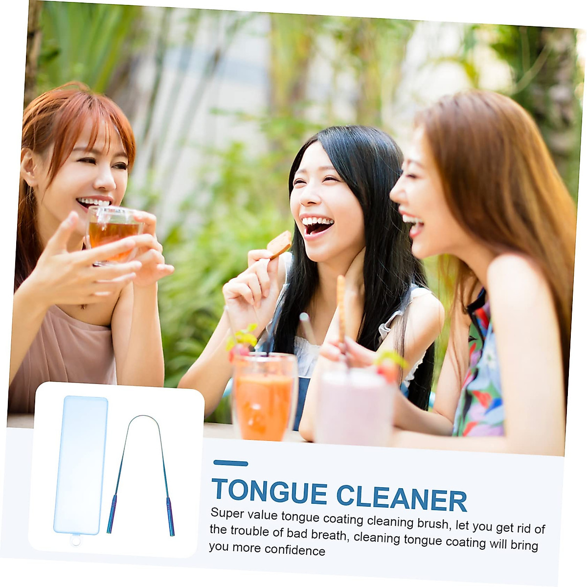 1 Set Brush and Scraper Oral Care Scraper Scraper Oral Care Tool Oral Care Supply Cleaning Brush Stainless Steel Coating Scraper