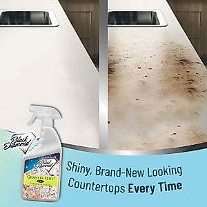 Black Diamond Stoneworks GRANITE PLUS! 2 in 1 Cleaner & Sealer for Granite, Marble, Travertine, Limestone, Ready to Use! 32 Fl Oz (pack of 1)