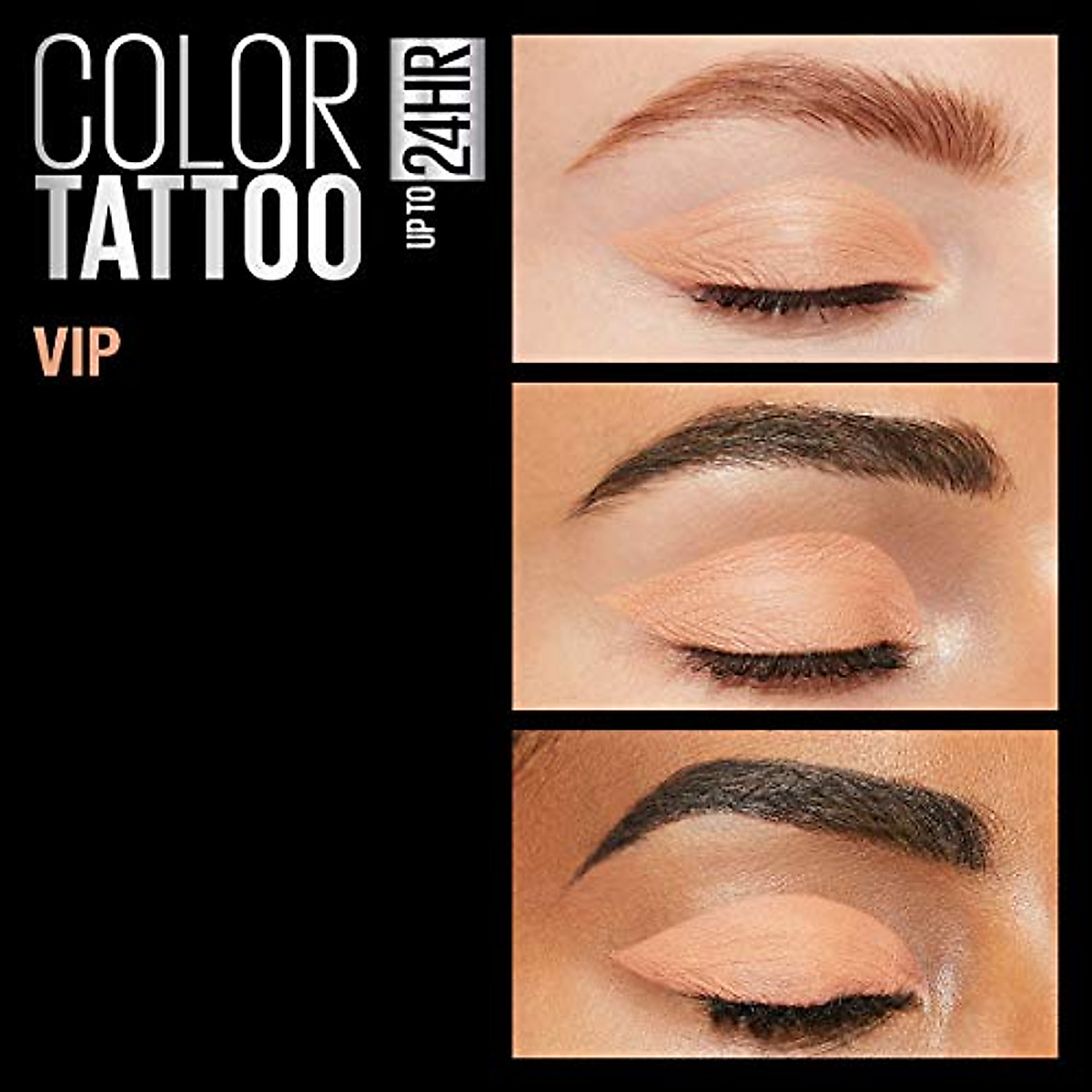 Maybelline New York Color Tattoo 24 Hour Longwear Cream Eyeshadow Makeup, V.I.P, 0.14 Ounce