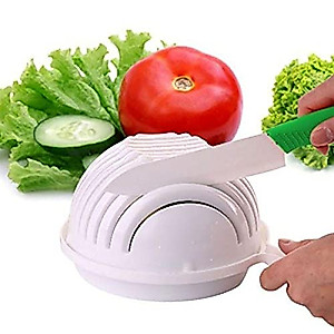 Vegetable Chopper, Chop Fresh Vegetables and Fruits in Seconds BPA Free Salad Shooter, Cutter for Lettuce or Salad -