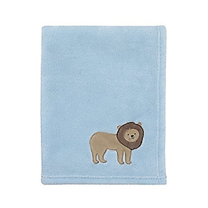 NOJO Dreamer Little Explorer World Map 8 Piece Nursery Crib Bedding Set, Navy Blue/Light Blue/White